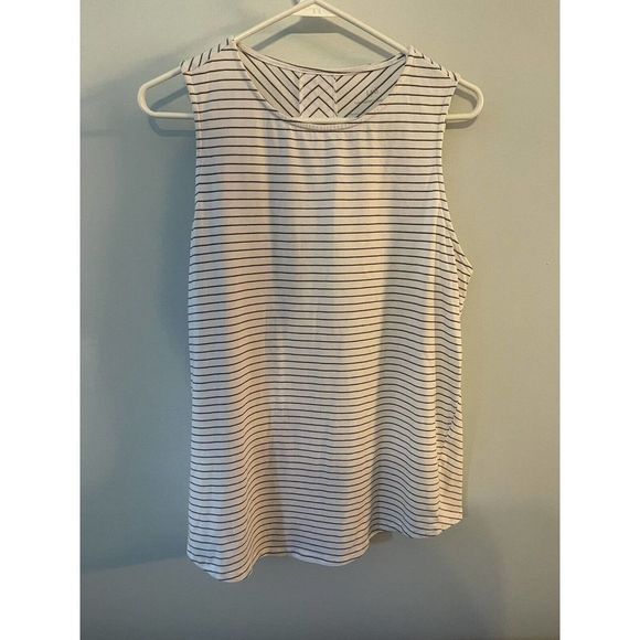 J. Jill | Tops | Jjill Luxe Supima Sleeveless Top Tank Tunic Stripe ...